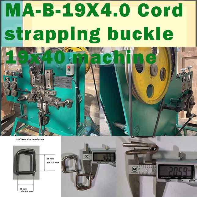 MA B 19X3 5 Cord strapping buckle machine shipping to Istanbul Turkey ...